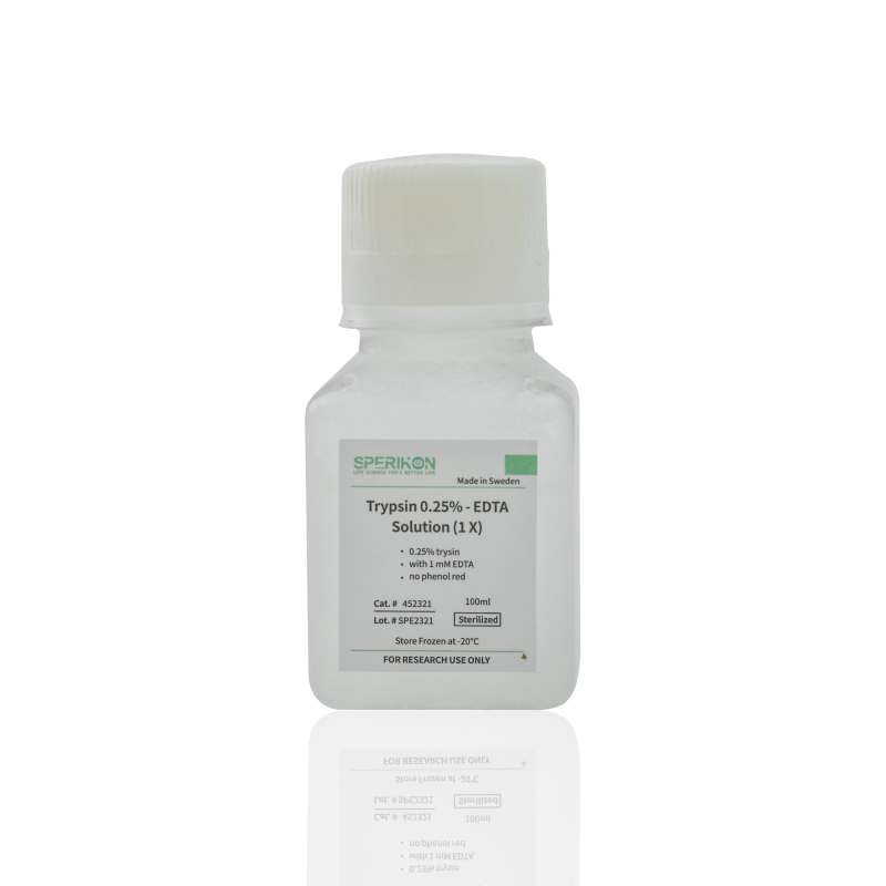 Trypsin 0.25%-EDTA solution（1X） | SPERIKON-细胞生物学液体试剂专家